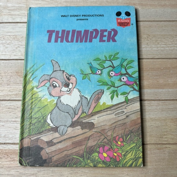 Disney | Other | Vintage 982 Disney Wonderful World Of Reading Thumper ...